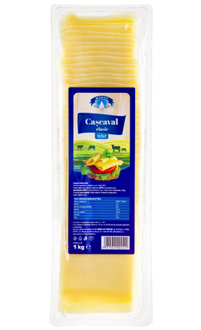 Cașcaval clasic feliat 1KG